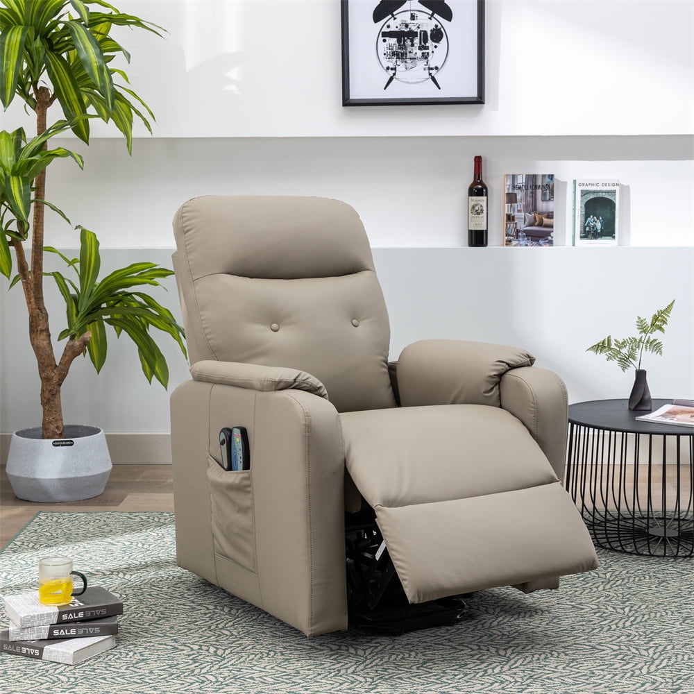 Power Lift Recliner Chair with Side Pocket and with Upholstered ...