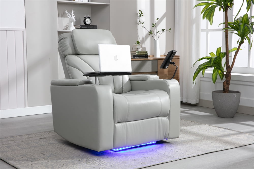 Power Lift Recliner Chair with USB Charging Port and Hidden Arm Storage ...