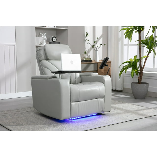 Power Lift Recliner Chair with USB Charging Port and Hidden Arm Storage ...