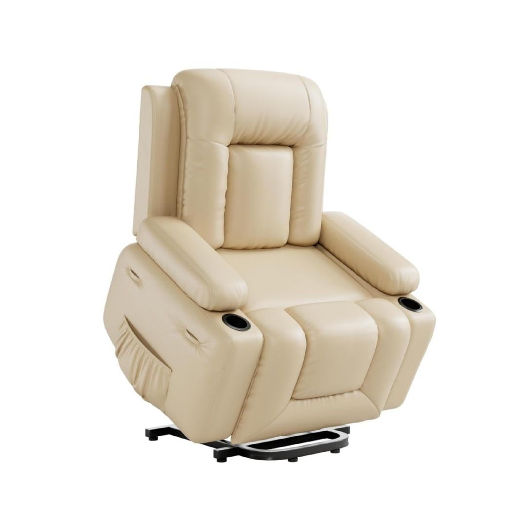 Power Lift Recliner Chair Wide Seat Adjustable Back Leg Rest Optional ...