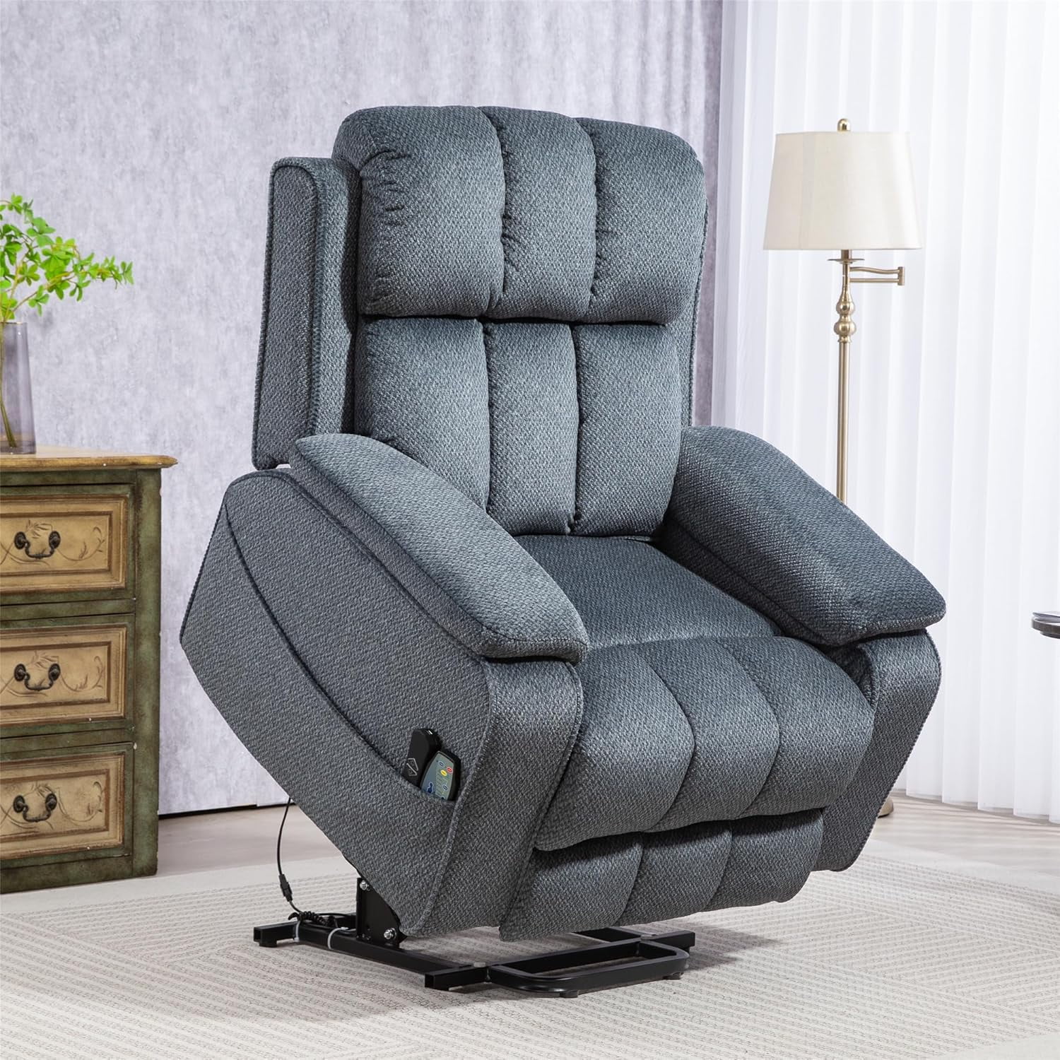 Power Lift Recliner Chairs for Elderly Big Man 400lbs, Oversized Lay ...