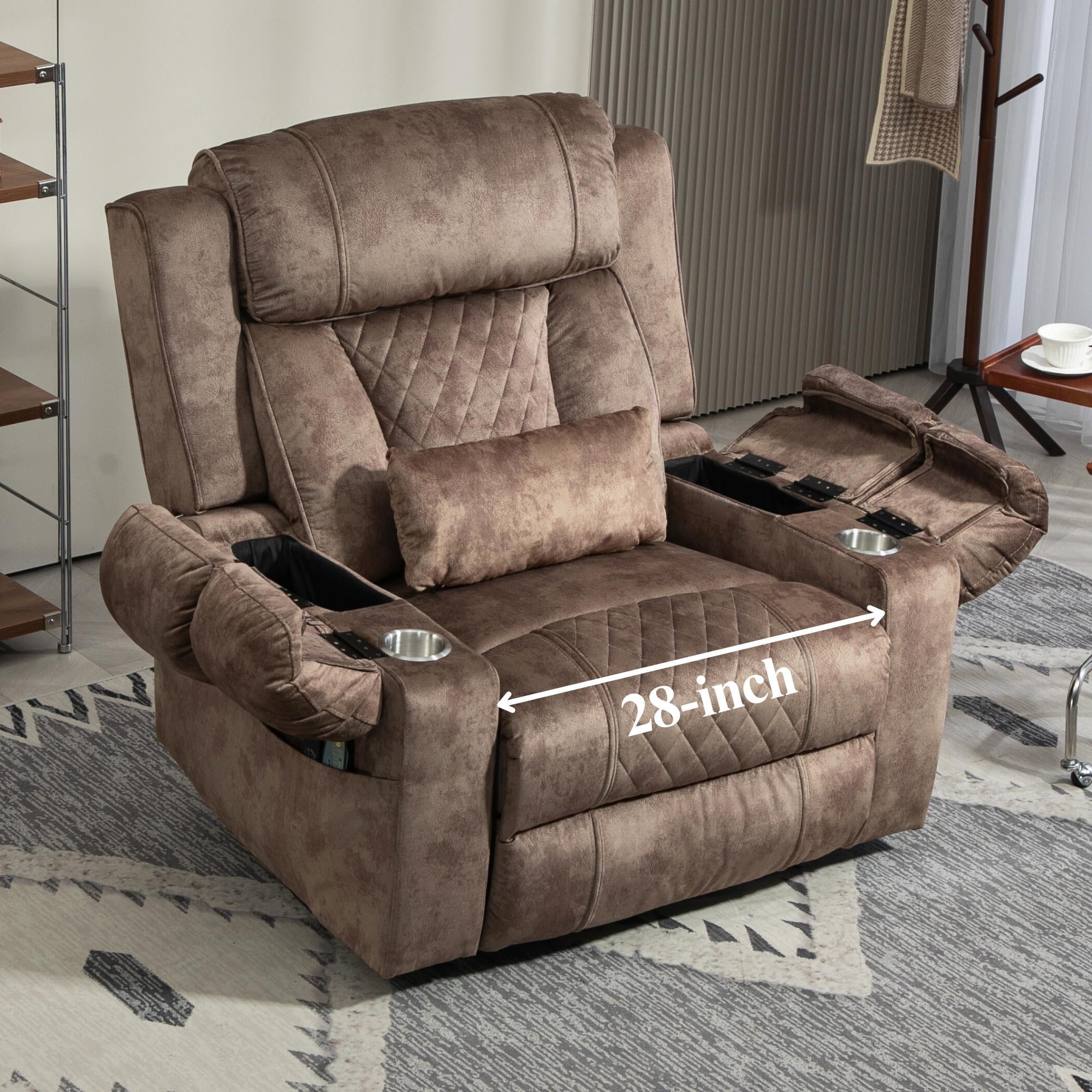 Extra Wide Power Lift Recliner for Elderly 28-Inch Wide Seat – Lay Flat ...