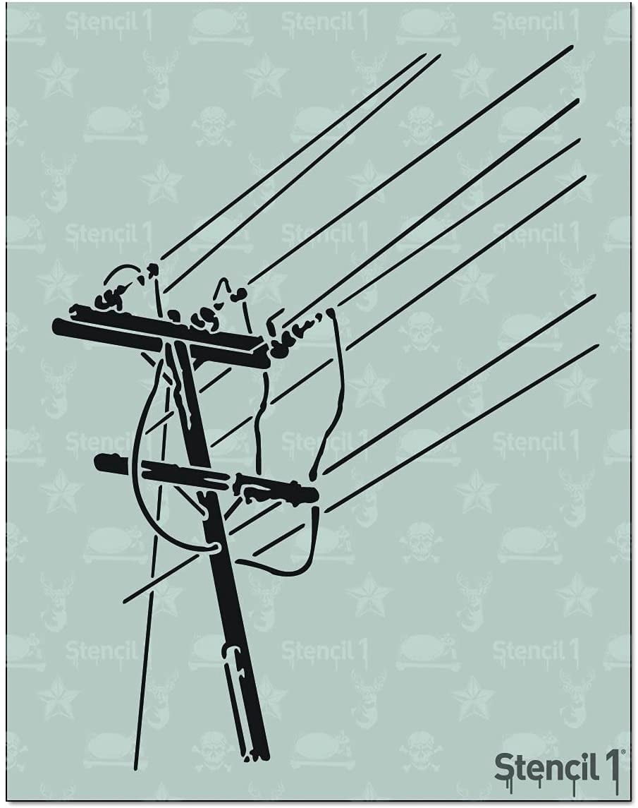 Power Lines Stencils for Painting Art Craft - 8.5" x 11" - Walmart.com