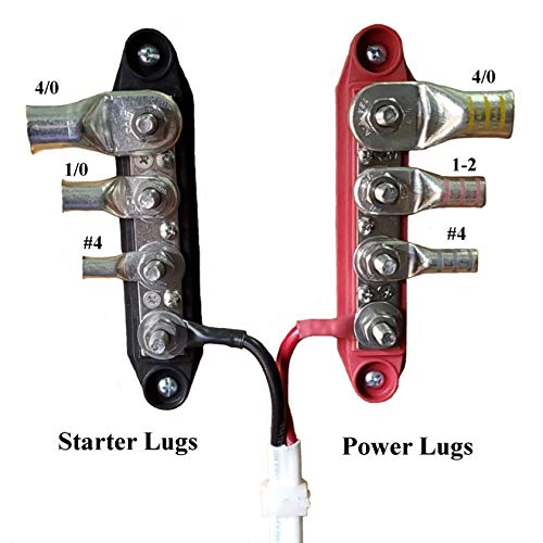 Power Lugs – 1/0 AWG 3/8" (25 Pack) – Heavy Duty Tinned Copper Cable ...