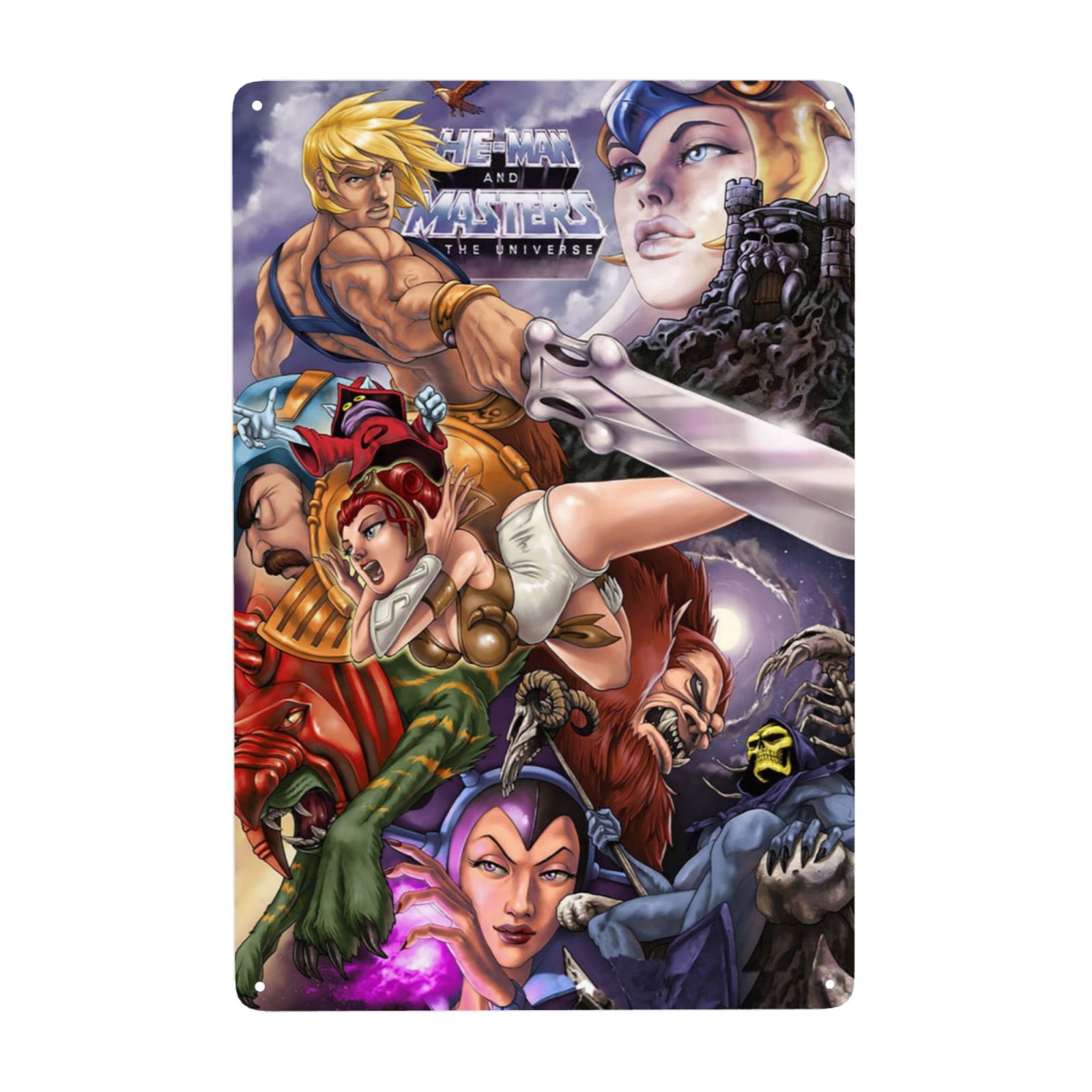 Power He Man And The Masters Of The Universe Poster Vintage Tin Sign ...