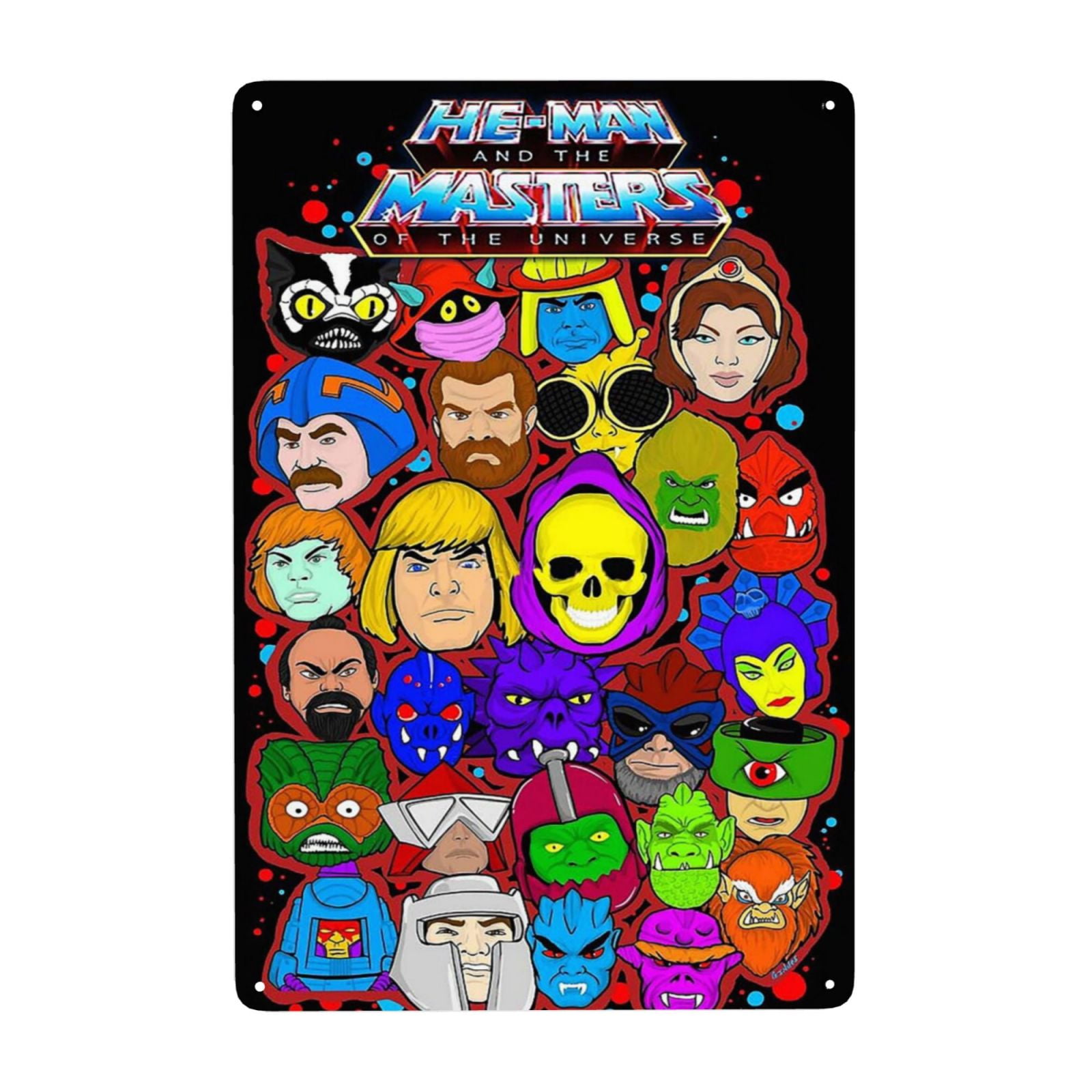 Power He'S Man And The Masters Of The Universe Poster Vintage Tin Sign ...