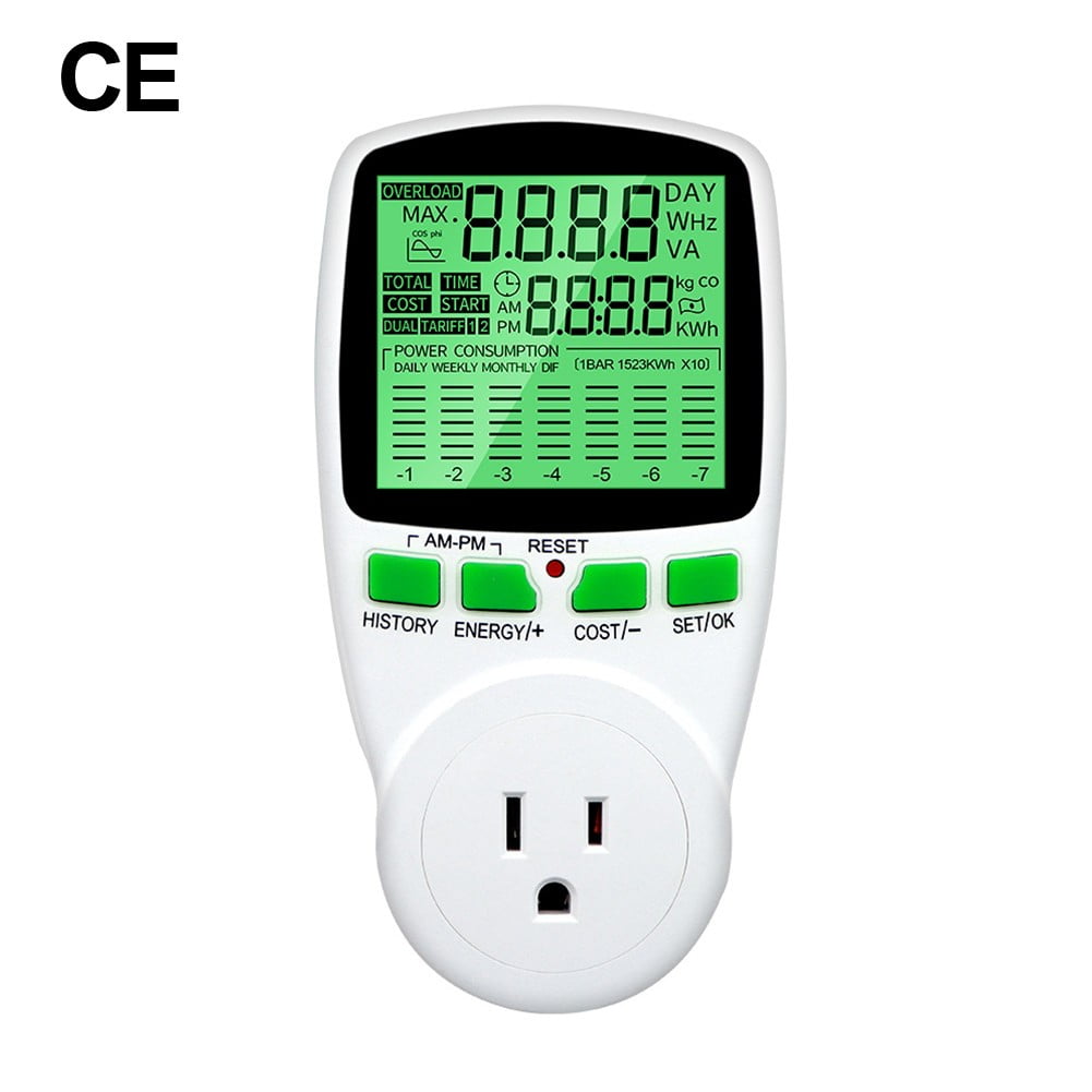 Power Metering Outlet With Backlight Electricity Meter Power Meter ...
