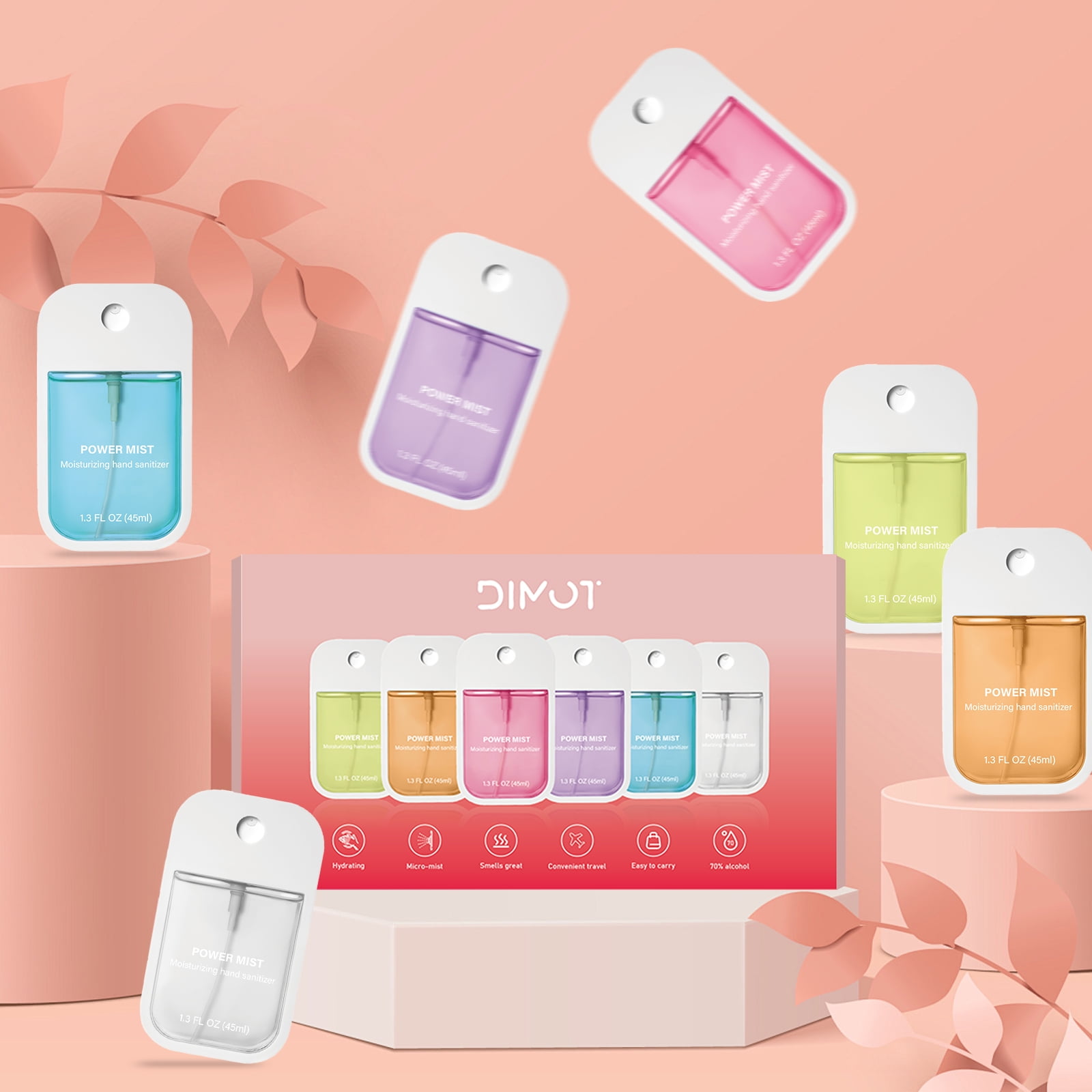 Power Mist Moisturizing Hand Sanitizer Spray for Adults And Kids, Hand Soap - Spray 500 Sprays ...