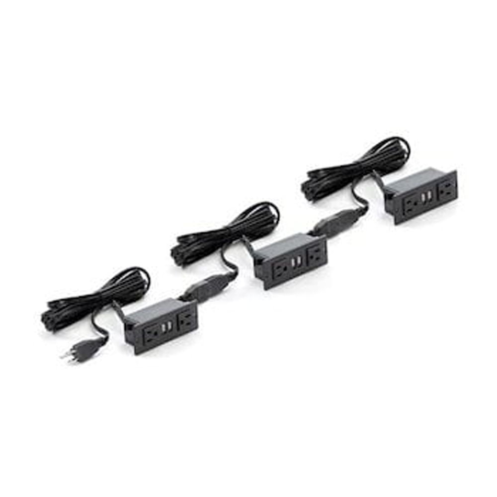 Safco Power Module with 2 Power and 2 USB Outlets Black - Walmart.com