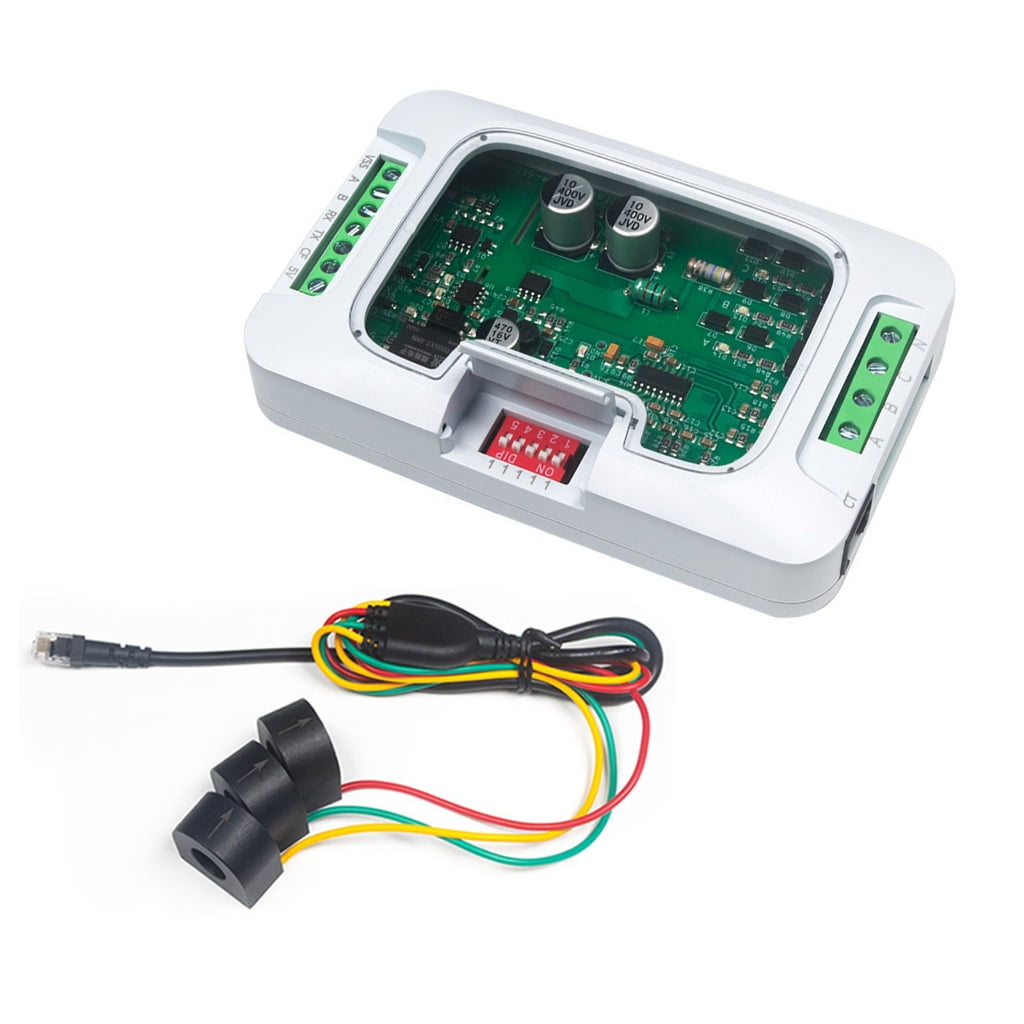 Power Monitor for KWh Frequency Energy Meter Wattmeter DIN Rail 100A ...