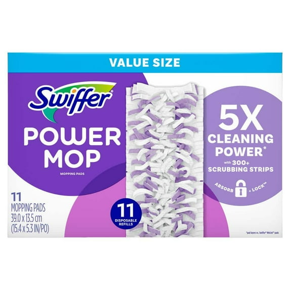 Power Mop Multi-Surface Mopping Pad Refills (11-Count) - Walmart.com