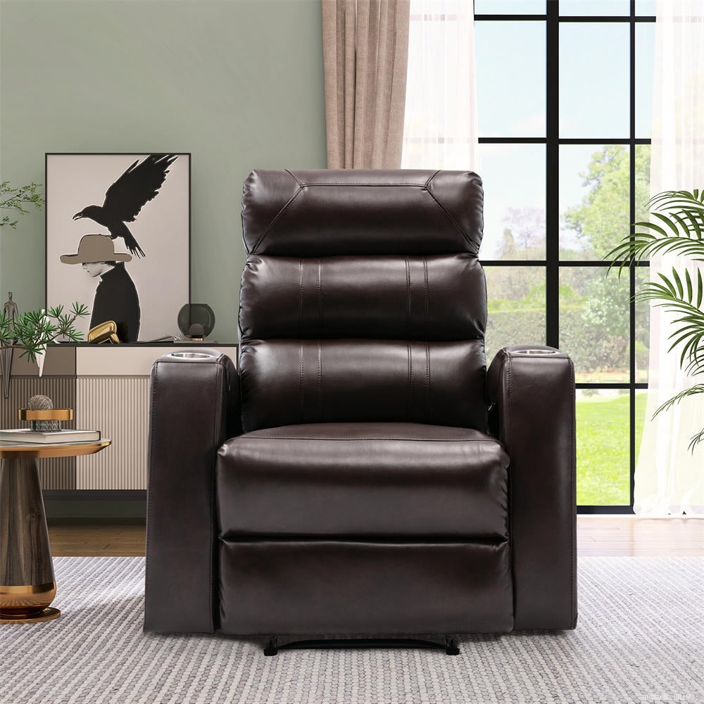 Power Motion Recliner Chair with USB Charge Port and Two Cup Holders ...