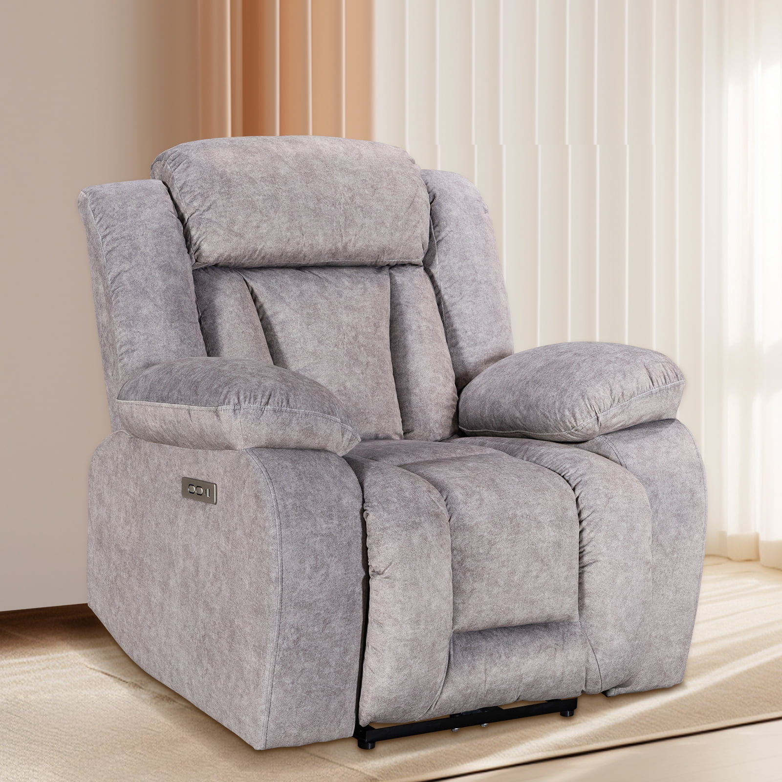 Power Motion Recliner Chair with USB and C-connector Charging for ...