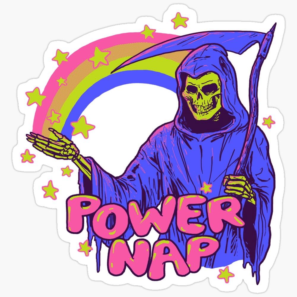 Power Nap Sticker Phone Decal Water Bottle Stickers Car Decals, Laptop ...