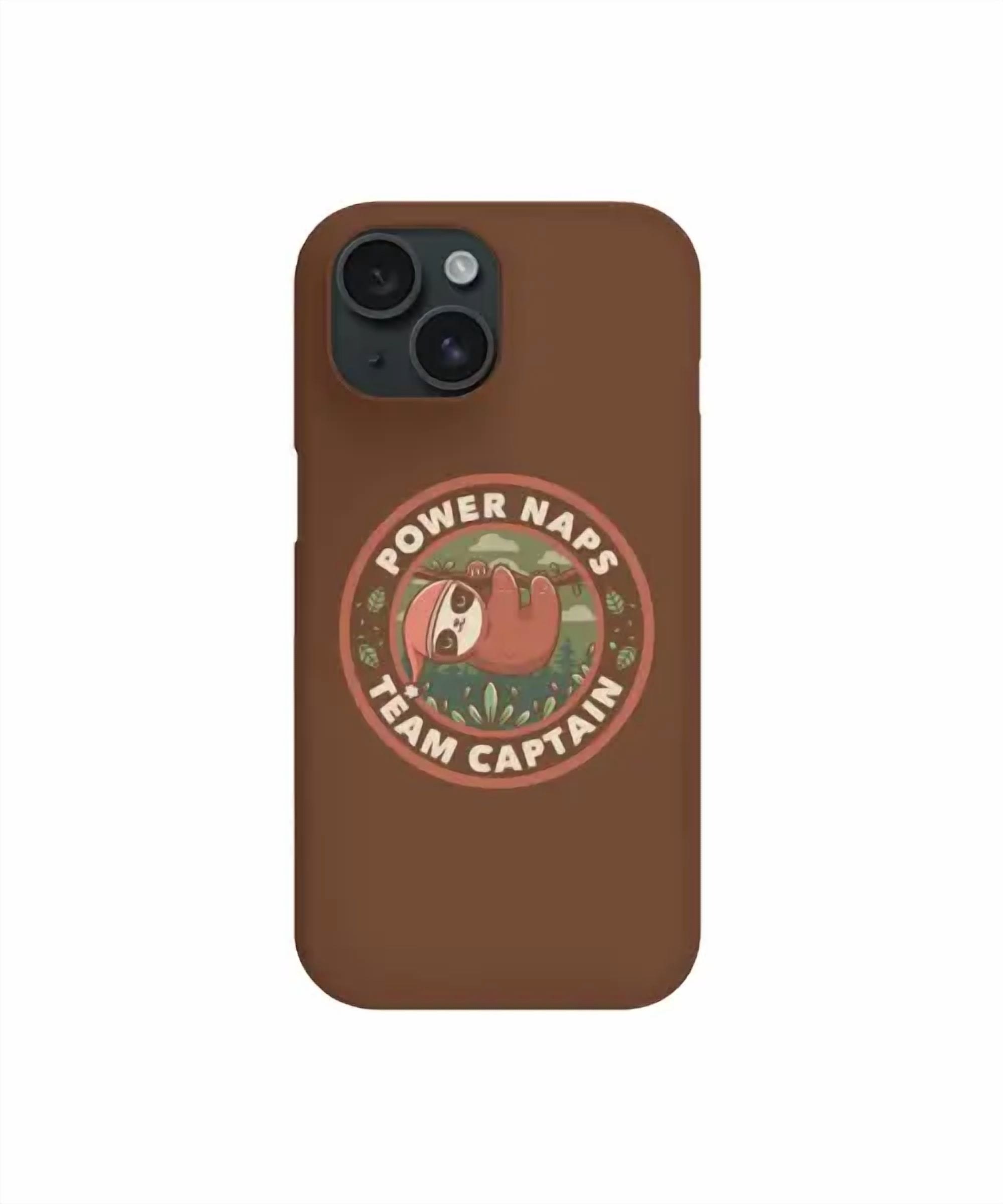 Power Nap Team Captain Funny Sloth Phone Case for iPhone 11-17 All ...