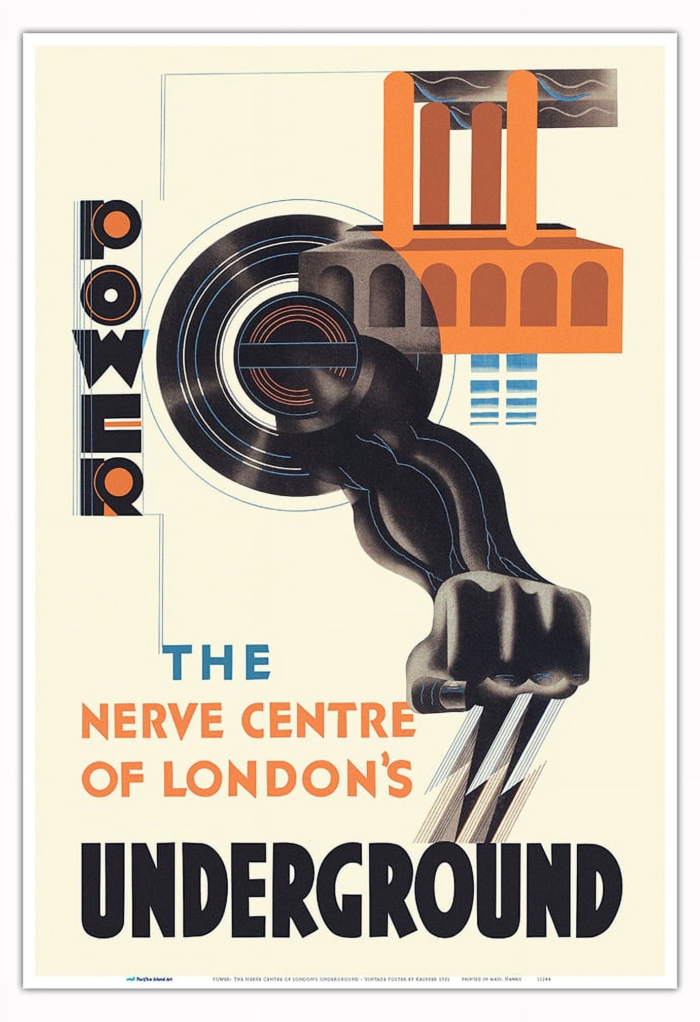 Power- The Nerve Centre of London’s Underground - Vintage Advertising ...