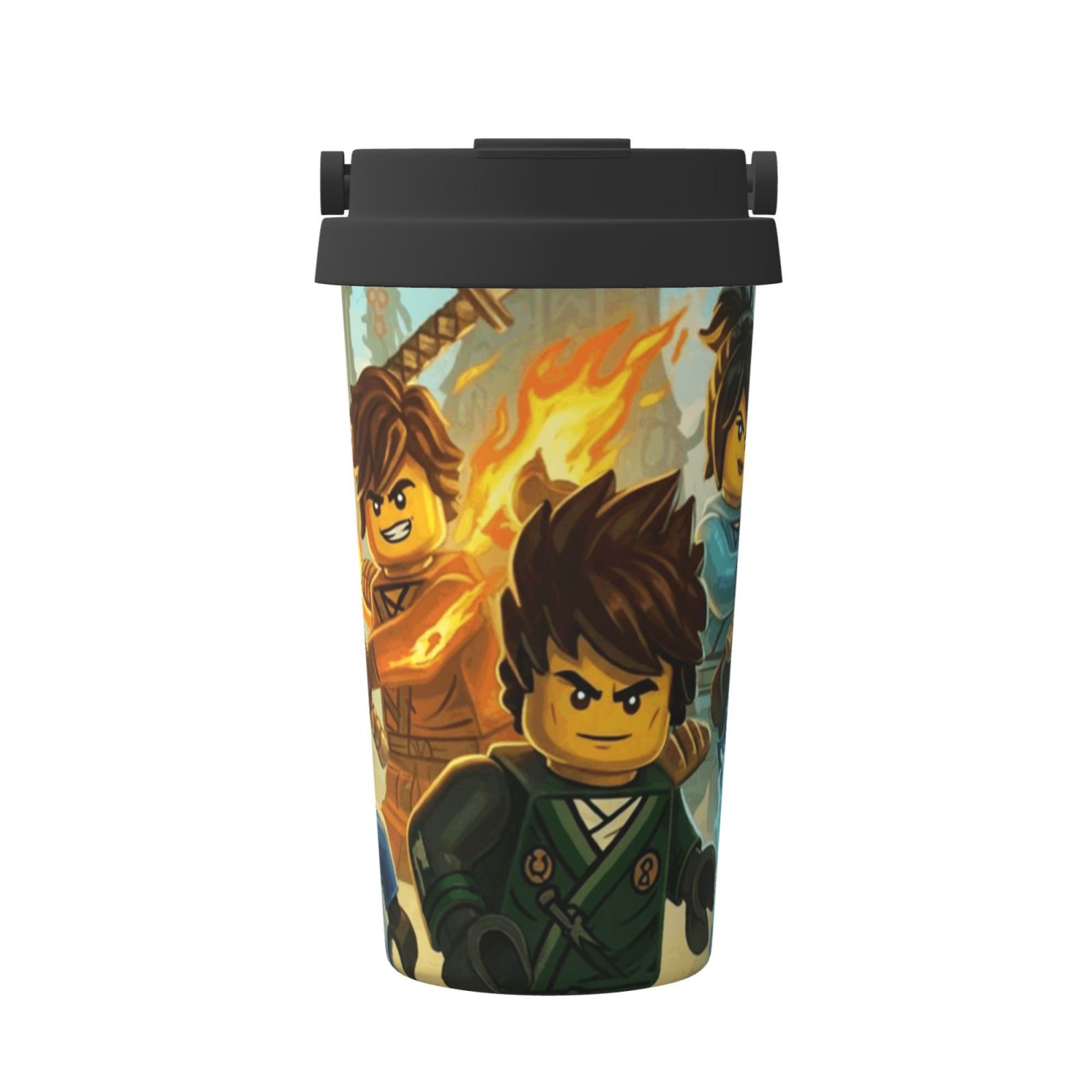 Power Ninjago Portable Insulated Coffee Mug Unisex Thermos Cup ...