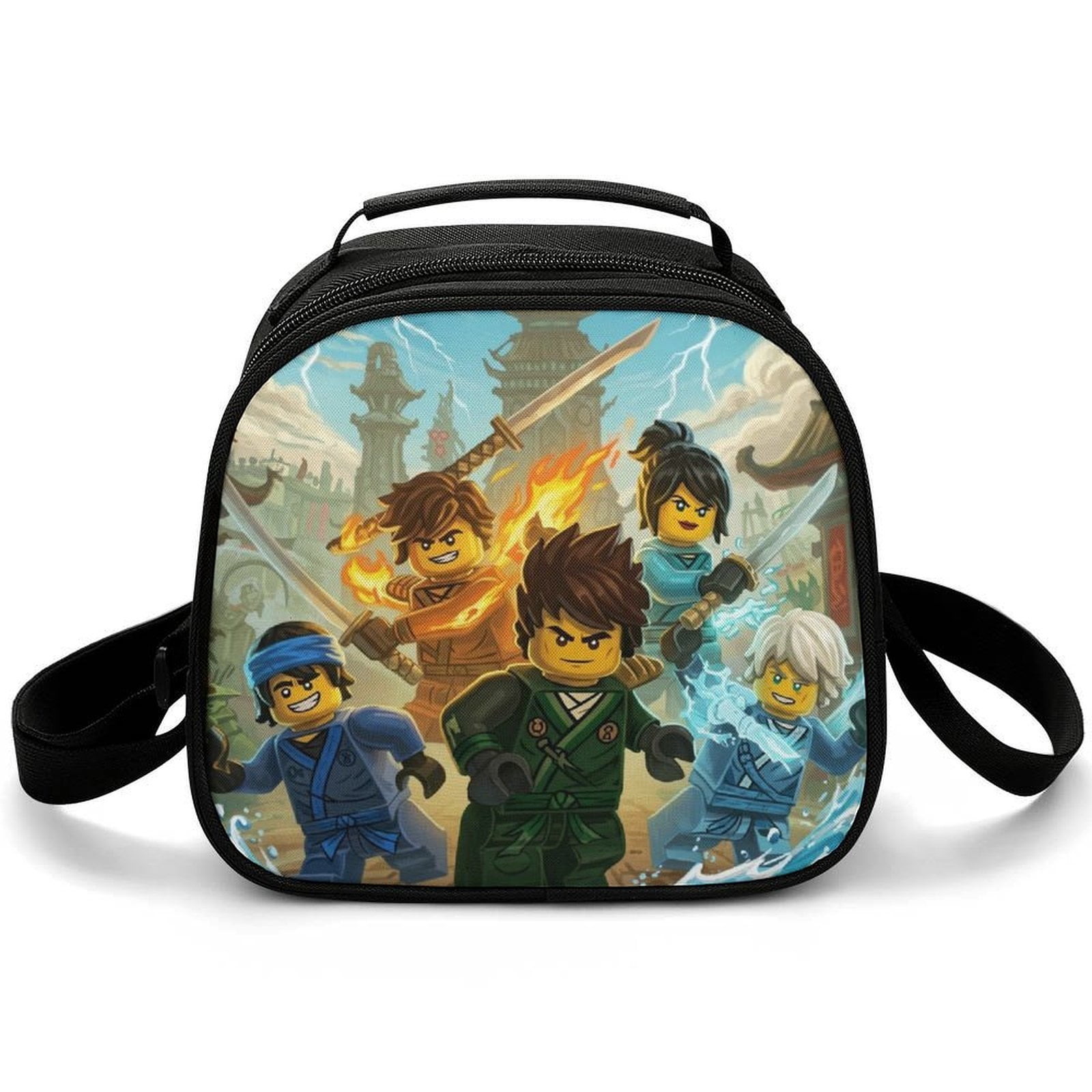 Power Ninjago Portable Insulated Lunch Bag Lunch Box Unisex Reusable ...