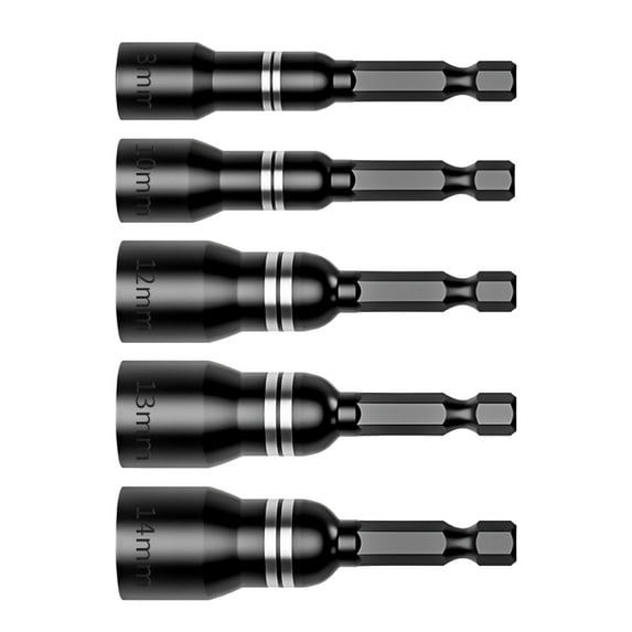 Magnetic Power Nut Driver Drill Bit Set Hexagonal Socket Adapter Driver ...