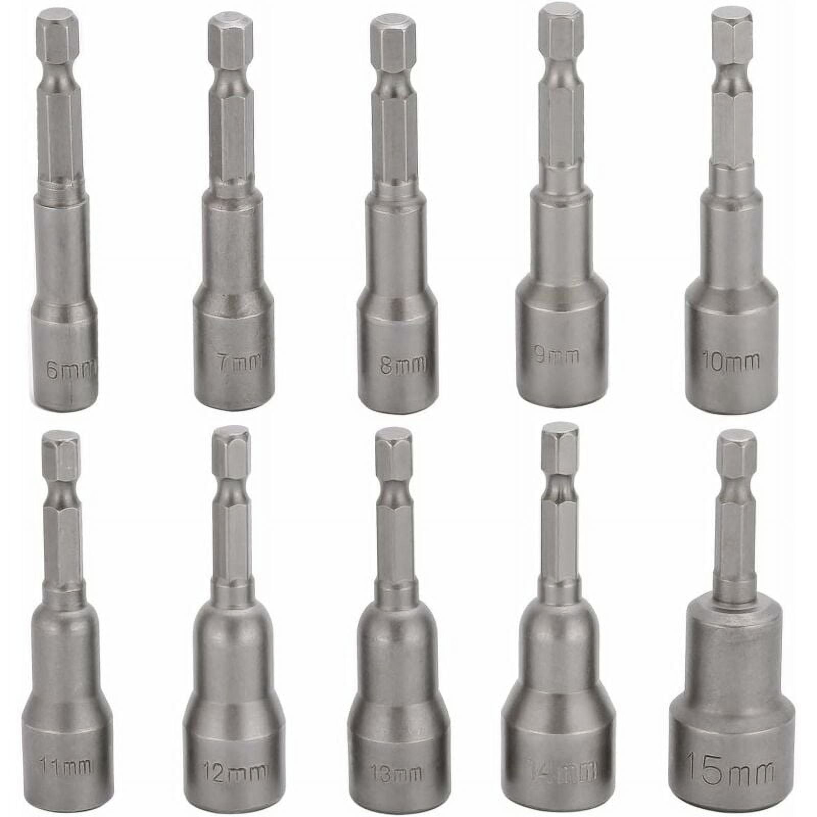 Quick-Change Hex Shank Tools, Strong Magnetism Power Nut Driver Drill ...