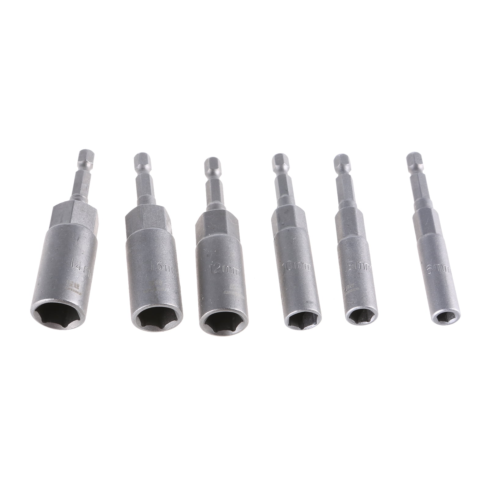 Power Nut Driver Drill Bits Set 1/4” Shank Hexagon Sockets Adapter ...