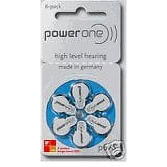 Power-One 675 for Digital And Analog BTE Hearing Aids, 6 Count, 10 Pack ...