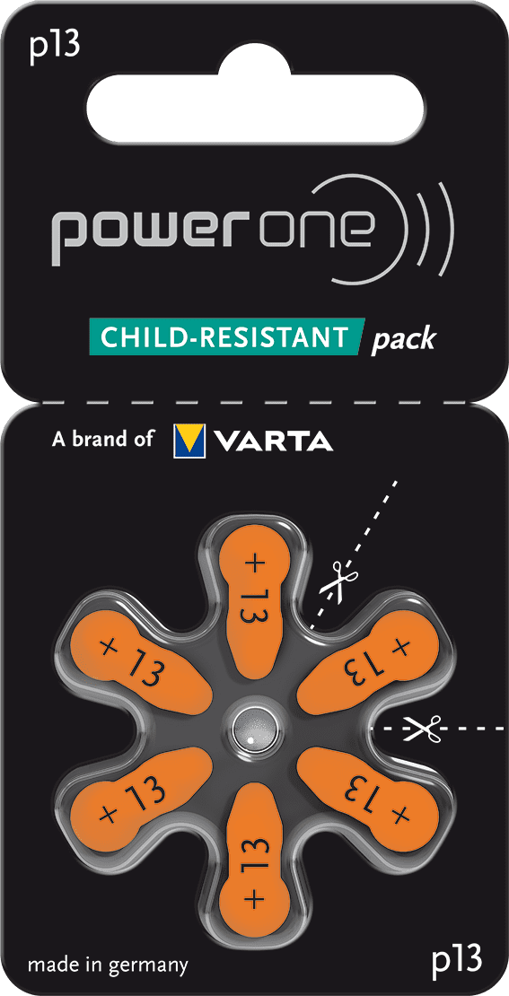 Power One Evolution Size 13 Hearing Aid Batteries (60 Batteries ...