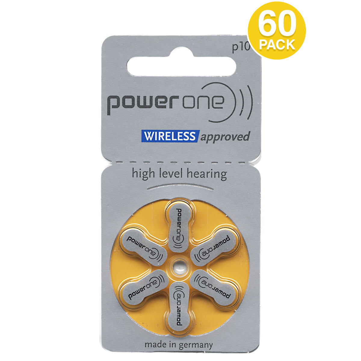 Power One p312 Hearing Aid Battery (10 Packs of 6 Each) - Walmart.com