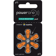 Power One p312 Premium Hearing Aid Battery, Super Long Lasting, Pack of 60 (10 Packs of 6 ...