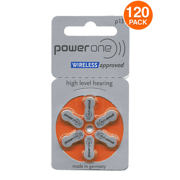 Power One p312 Premium Hearing Aid Battery, Super Long Lasting, Pack of 60 (10 Packs of 6 ...