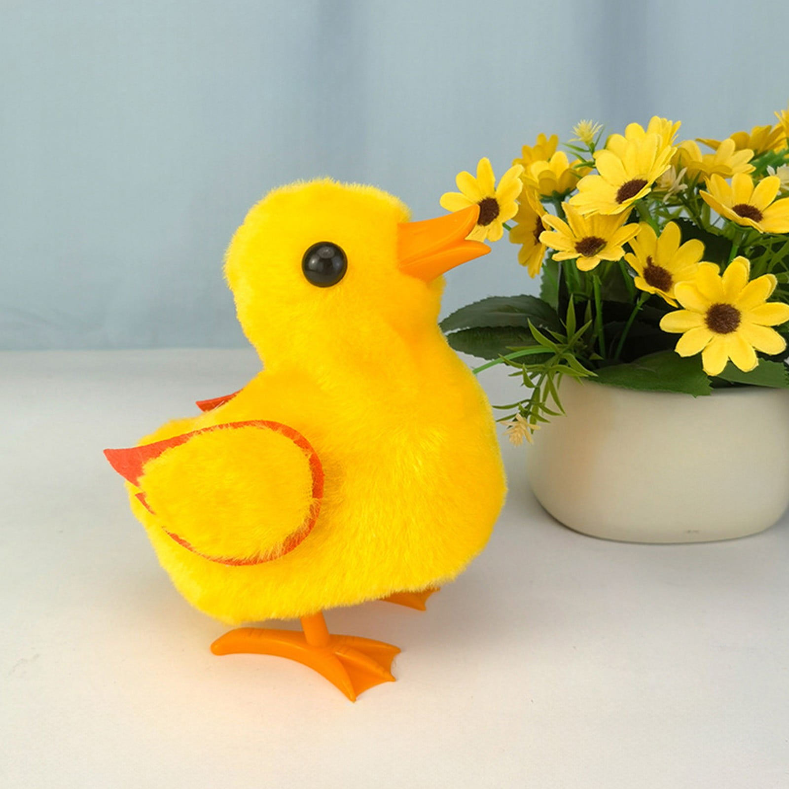 Power Operated Lint Duck Toy, Walking & Hooting Simulation Duck ...