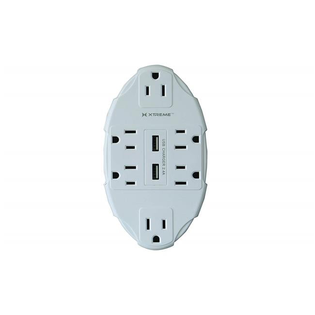 Power Outlet 6 AC Wall Outlets - Walmart.com