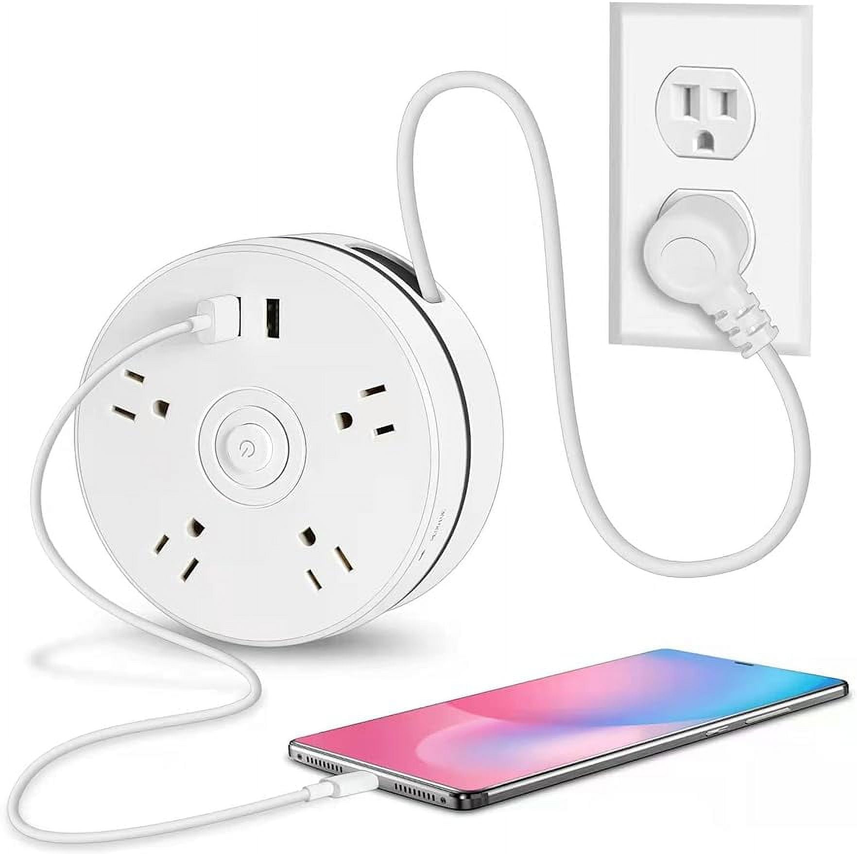 BBJY Power Outlet Strips with USB 5.2ft 4 Extension Cord - Walmart.com
