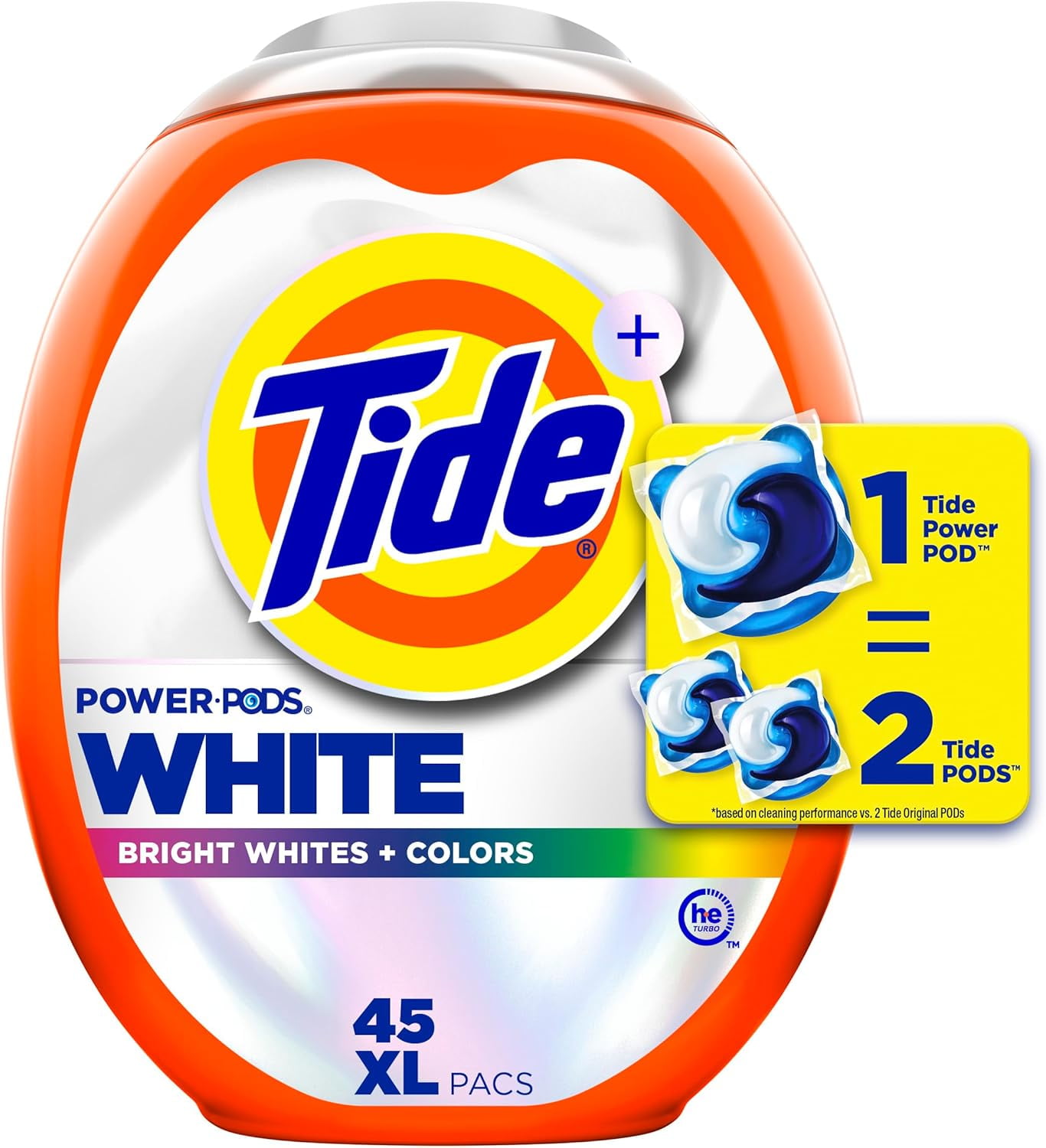 Power PODS Plus Ultra OXI White and Bright Laundry Detergent, Advanced ...