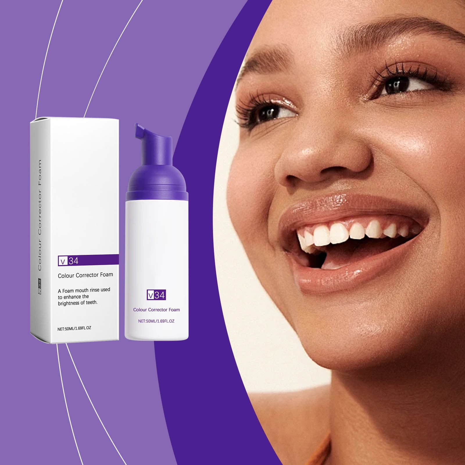 Power Pearl Drops Toothpaste Purple Toothpaste For Teeth Purple Foam ...