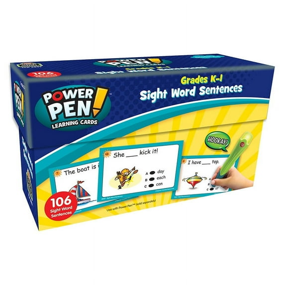 Power Pen Learning Cards: Sight Word Sentences | Bundle of 10 Packs ...