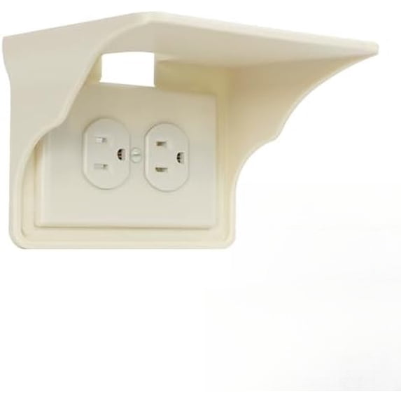 Power Perch Horizontal Wall Outlet Shelf with Cord Storage Strap ...