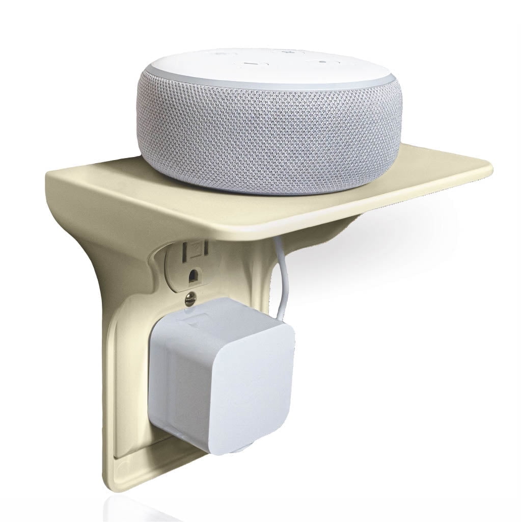 Power Perch Single Wall Outlet Shelf. Home Wall Shelf Organizer for ...