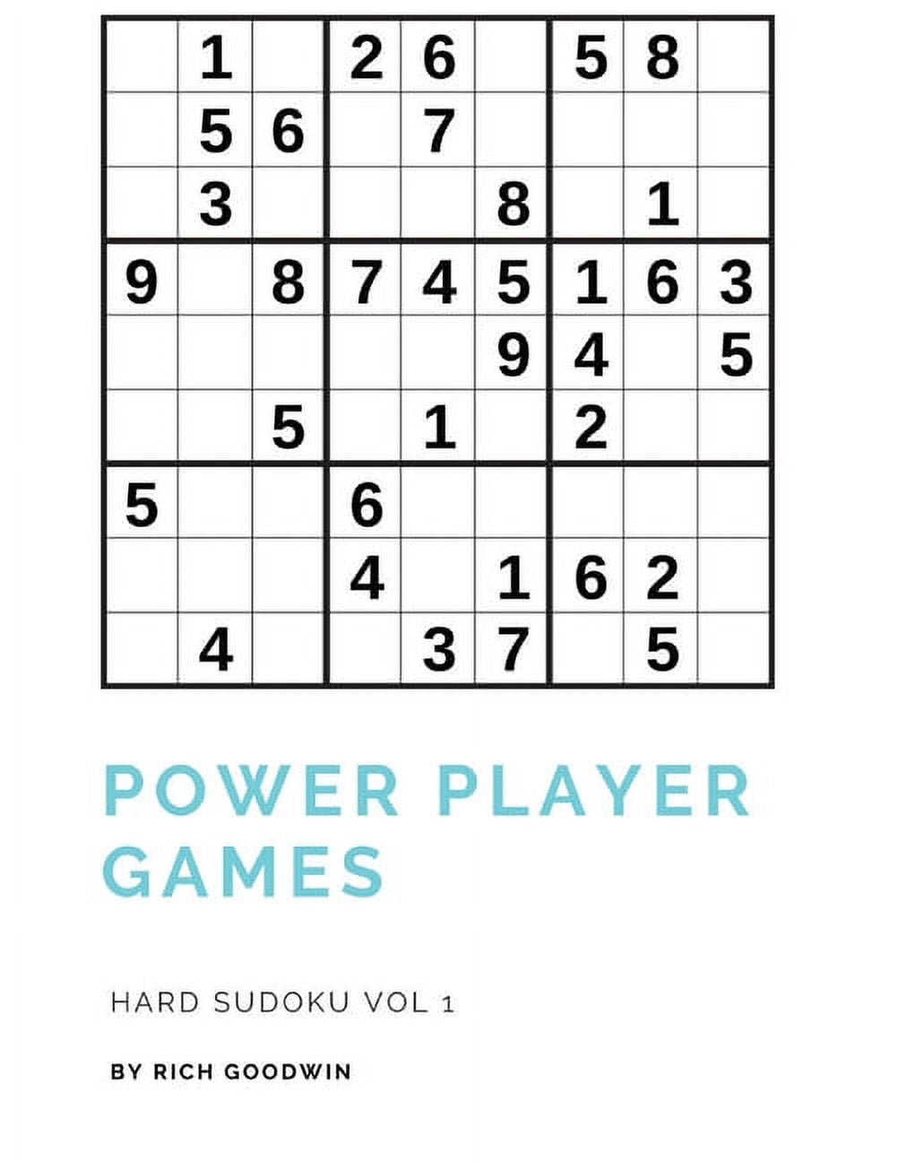Power Player Games Hard Sudoku: Power Player Games Hard Sudoku Vol 1 ...