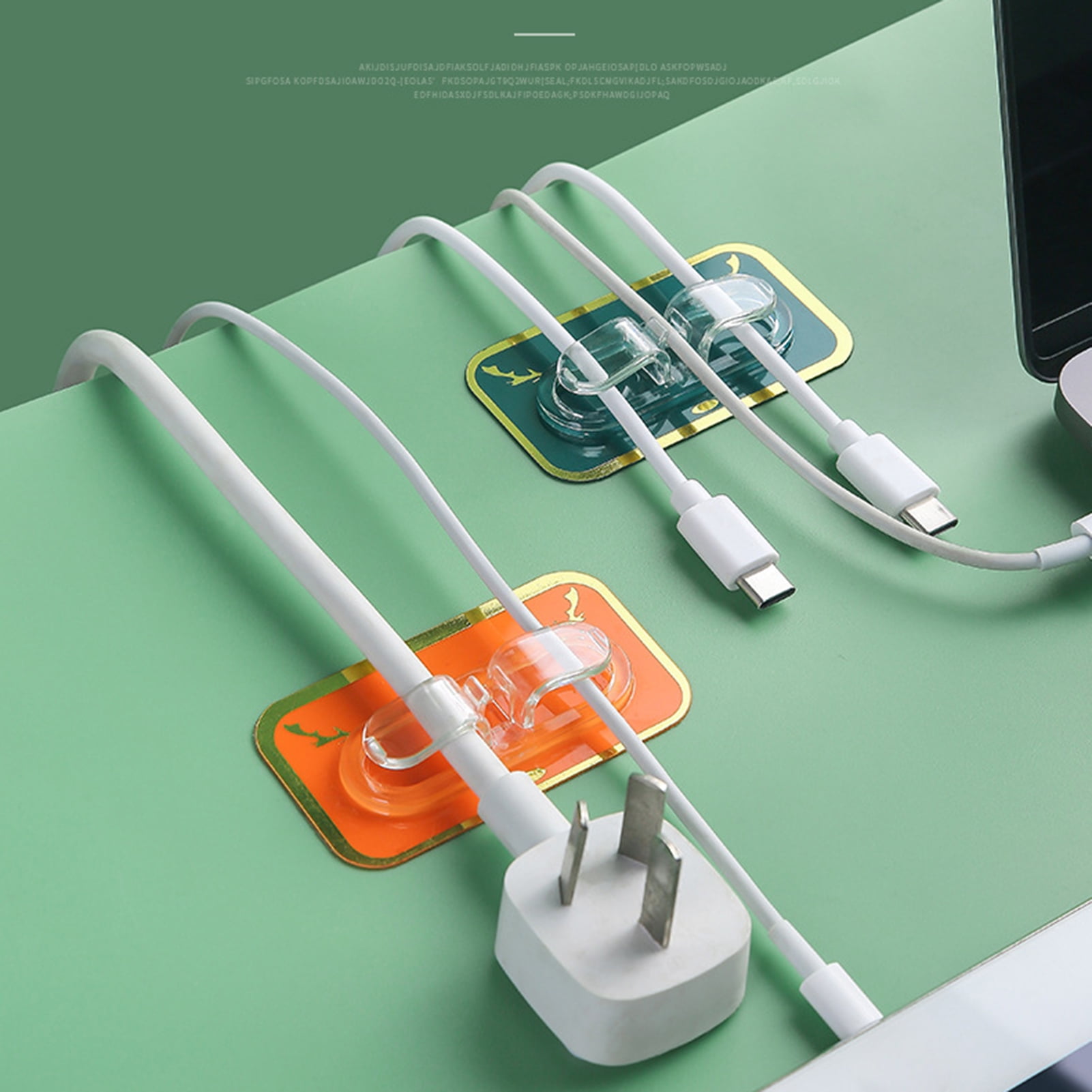 Power Plug Hook No Punching Self-Adhesive Non Marking Acrylic Wall ...