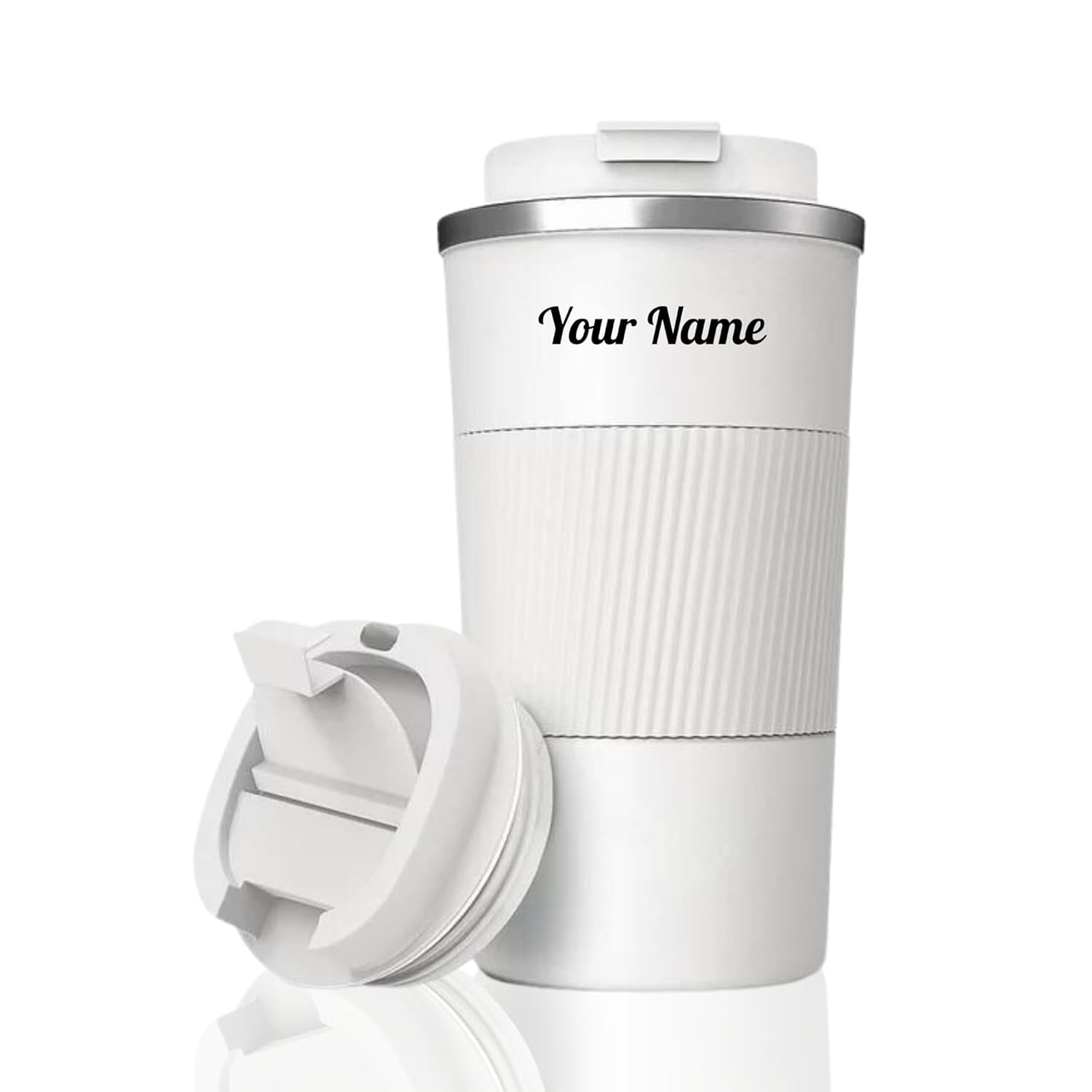 Power Plus Cafe Buddy Stainless Steel Vacuum Coffee Mug with Silicon ...