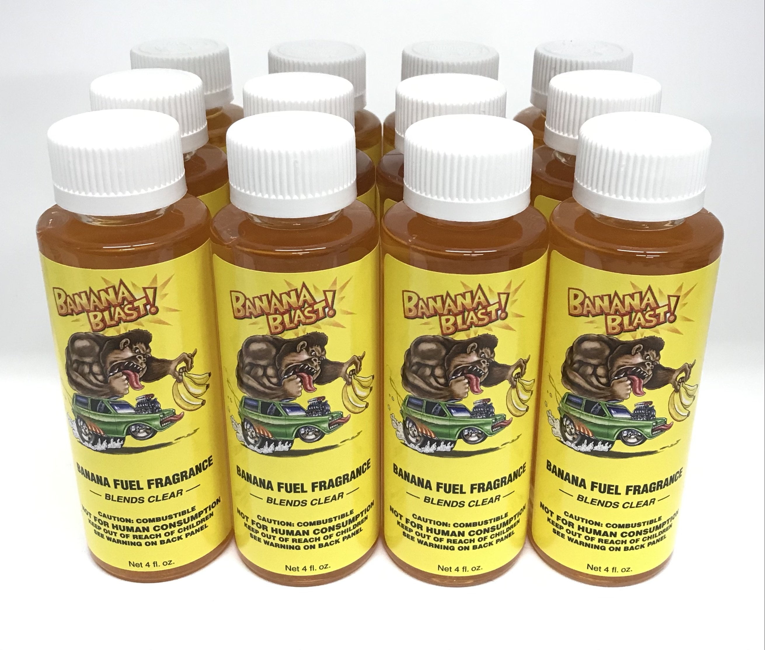 Power Plus Lubricants-12 PACK BANANA Fuel Fragrance for Car, Motorcycle ...