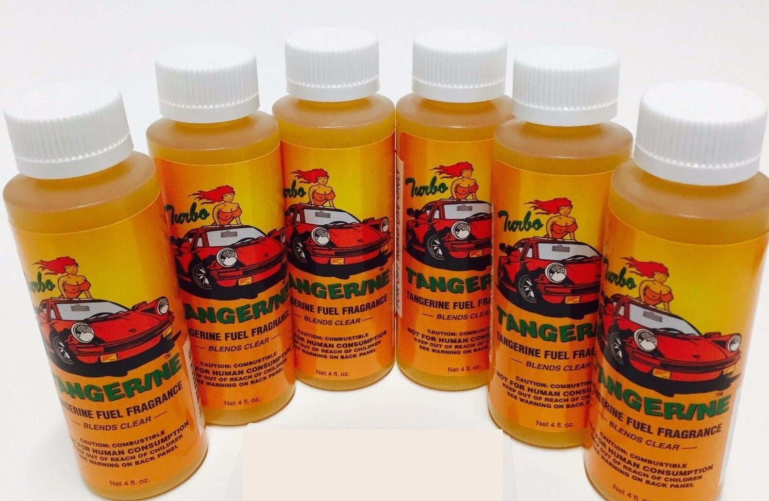 Power Plus Lubricants-6 PACK TANGERINE Fuel Fragrance for Car ...