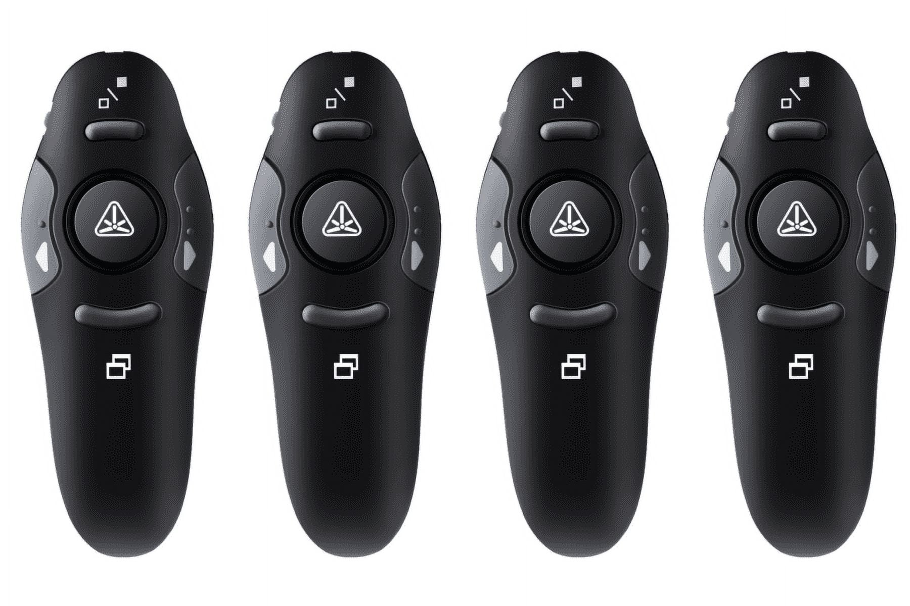 (4 pack) Power Point Clicker USB Wireless 2.4 GHz Remote Control Presentation with Laser Pointer ...