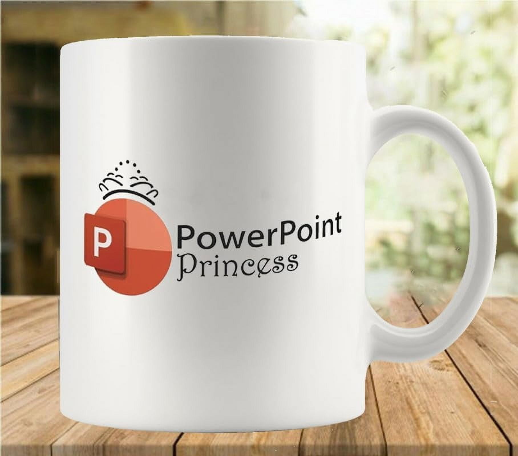 Power Point Princess 11 Ounces Funny White Mug - Cute Coffee and Tea ...