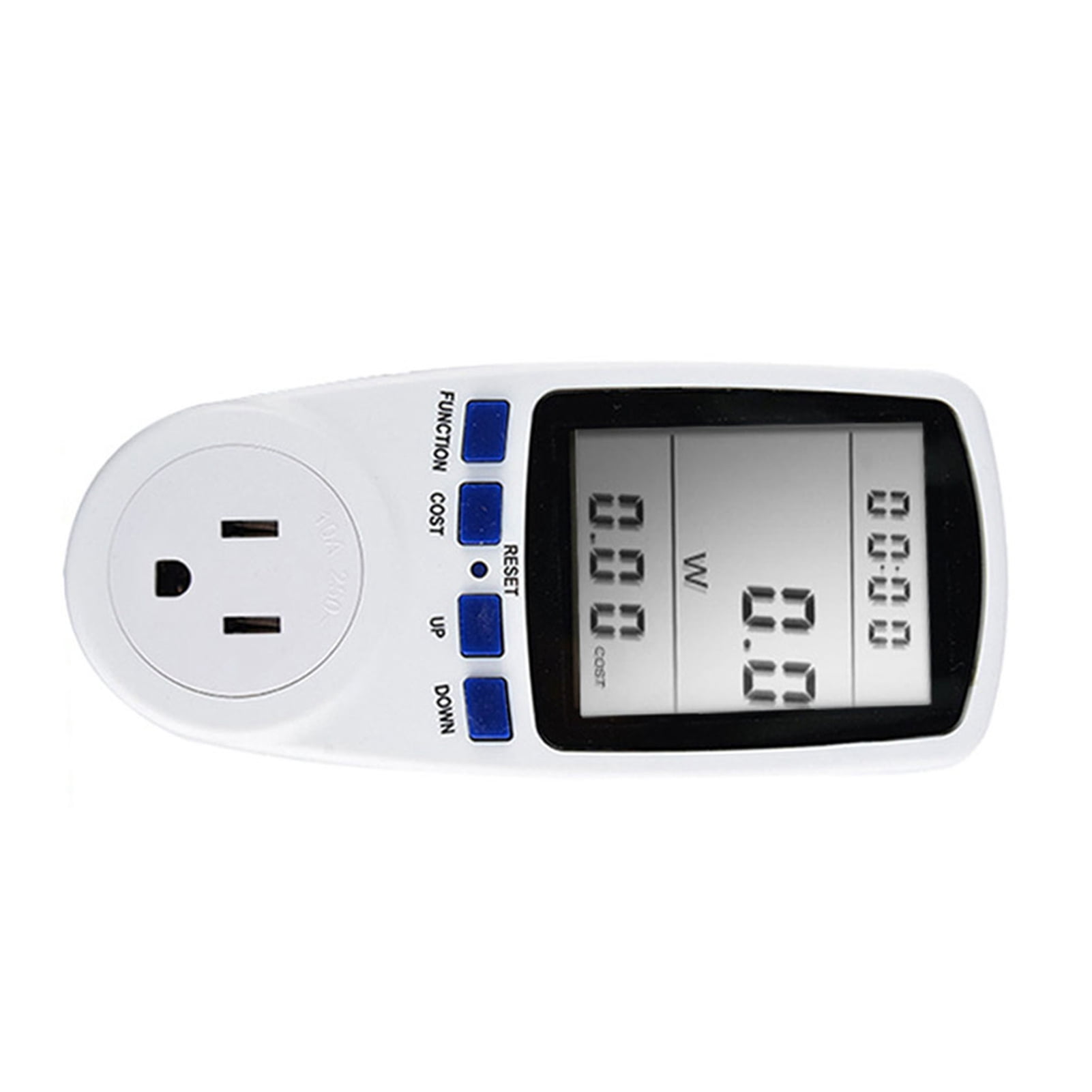 Power Power Meter LCD Display 0W-9999W Electrical Energy Monitor For ...