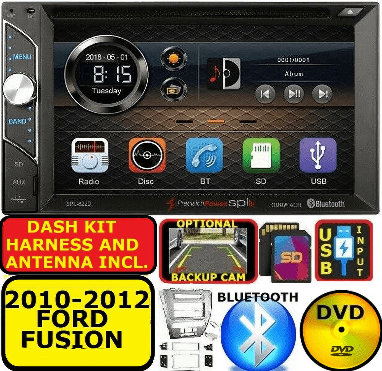 Power Precision 6.2" HD Touchscreen Car Radio Stereo for 2010-12 Ford ...