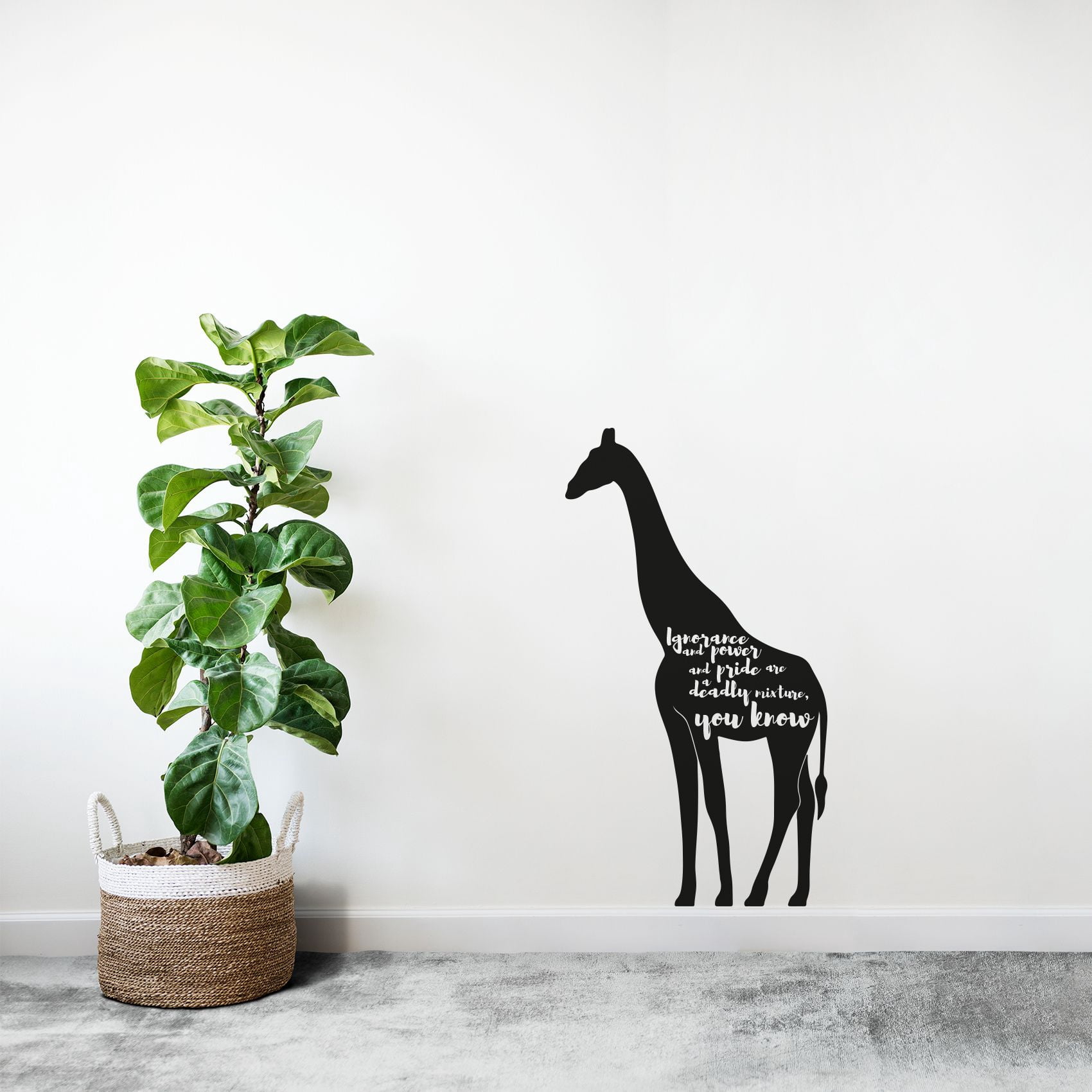 Power Pride Giraffe Motivation Quote Animal Animals Life Quotes Wall ...
