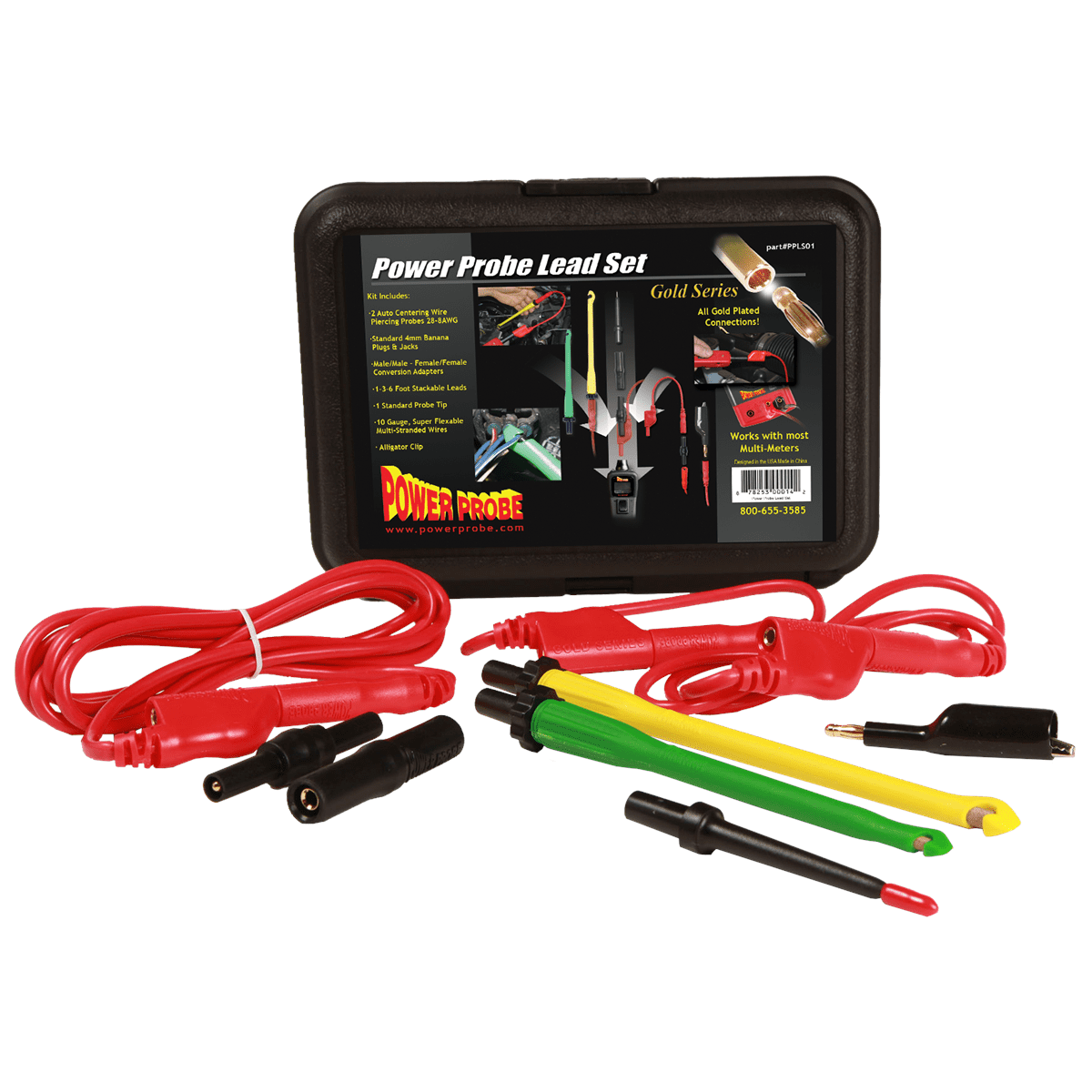 Power Probe PPLS01 Gold Series Lead Set - Walmart.com
