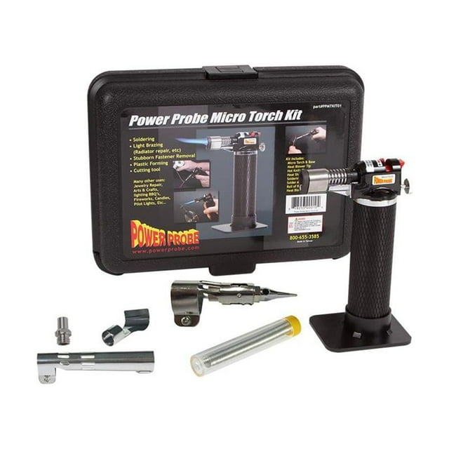 Power Probe PPMTKIT01 Refillable Butane Soldering Micro Torch Kit - Walmart.com